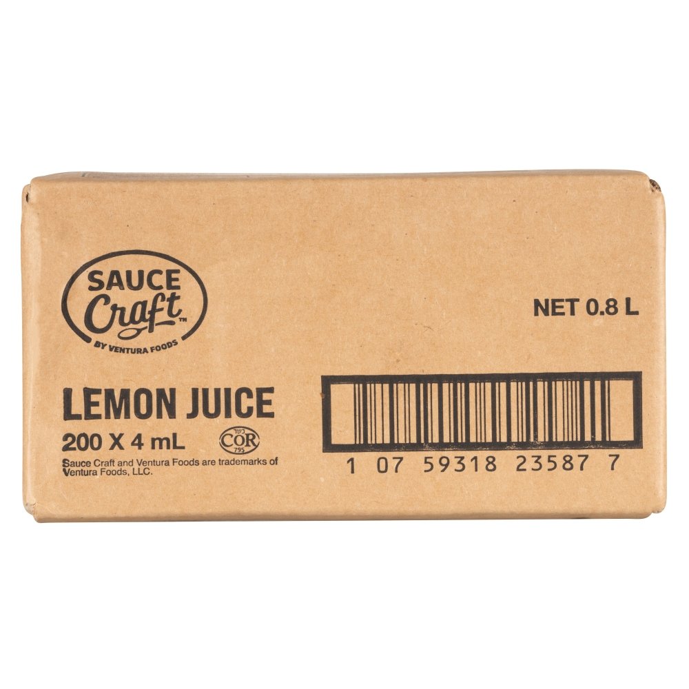 Sauce CraftMD Jus De Citron Sachets Individuels - Ventura Foods Canada