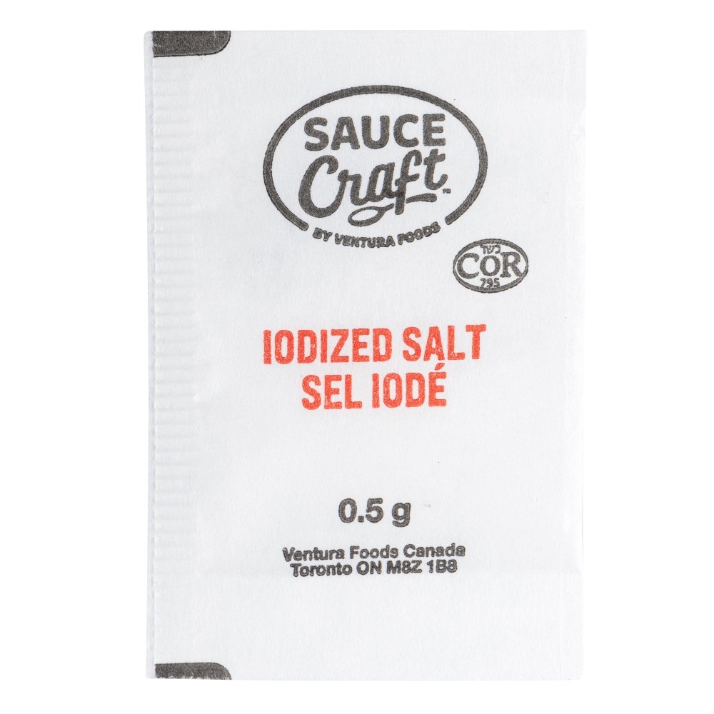 Sauce Craft™ Iodized Salt Single Serve Packet - Ventura Foods Canada