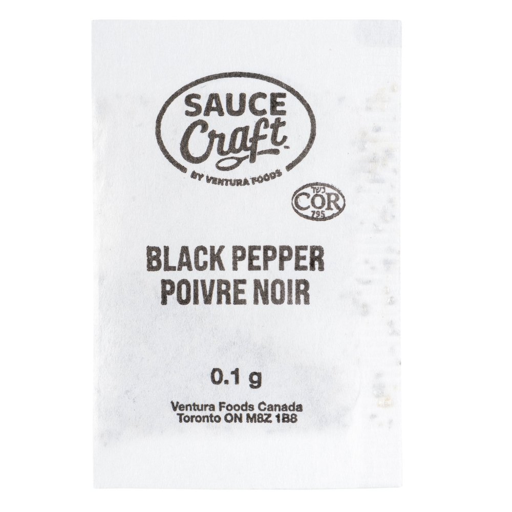 Sauce Craft™ Black Pepper Single Serve Packet - Ventura Foods Canada